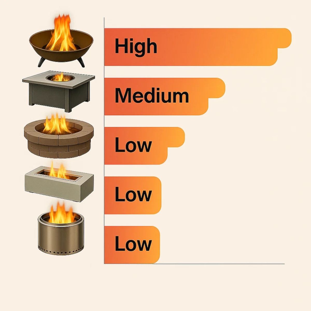 Quelle température atteint un foyer extérieur - Blog | Aosom.fr