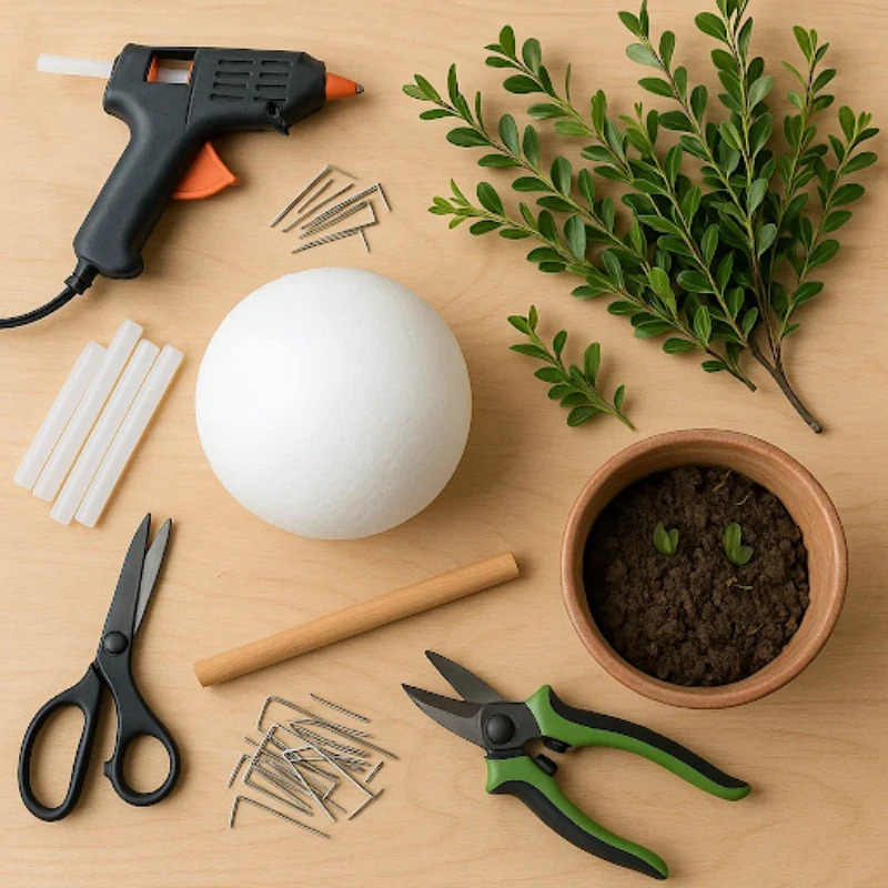 Comment fabriquer une topiaire en buis en forme de boule : Étapes à ...